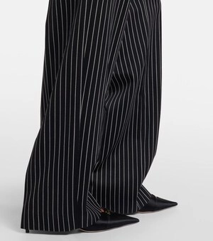 TOM FORD Striped Wool And Cotton Straight Pants