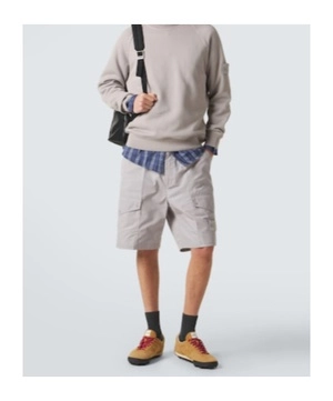 Stone Island Ghost Cotton Canvas Cargo Shorts