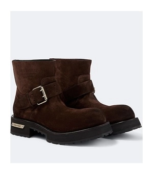 Balenciaga Venom Suede Biker Boots