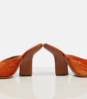 Dries Van Noten Velvet High-heeled Sandals