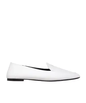 Celine Aura Loafer In Goatskin - White