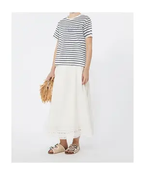 Max Mara Wkdbora Embroidered Stripe T-shirt