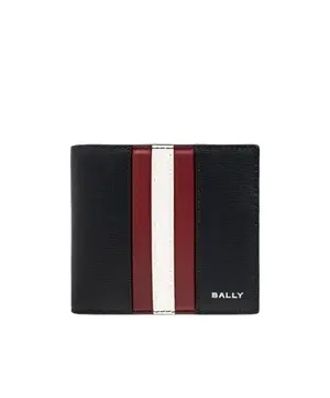 Bally Band Logo Detailed Wallet - Black