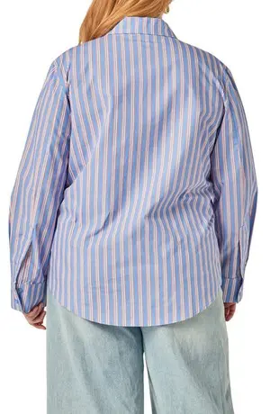 English Factory Striped Cotton Shirt