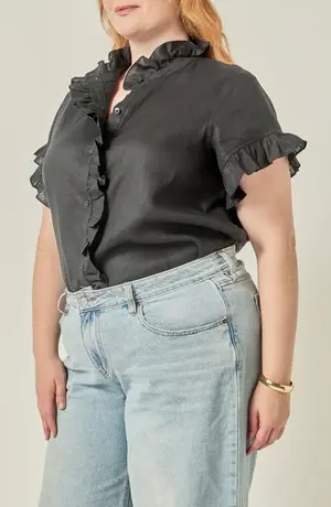 English Factory Ruffle Shirt
