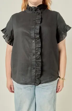 English Factory Ruffle Shirt