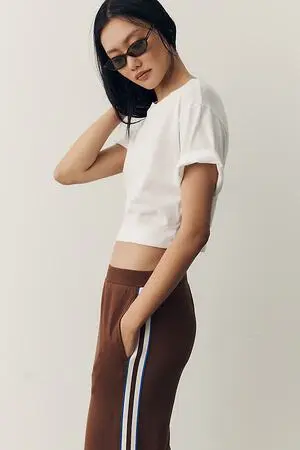 Daily Practice Sport Stripe Track Pants - Chocolate