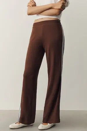 Daily Practice Sport Stripe Track Pants - Chocolate