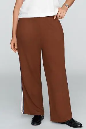 Daily Practice Sport Stripe Track Pants - Chocolate