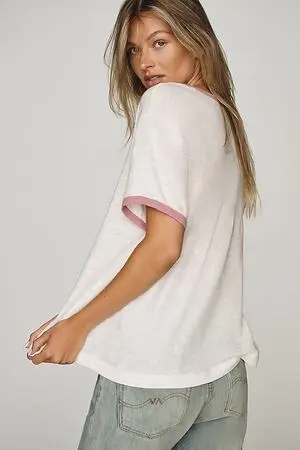 PILCRO Cotton Heritage Ringer Tee