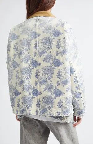 R13 Relaxed Floral Chore Jacket