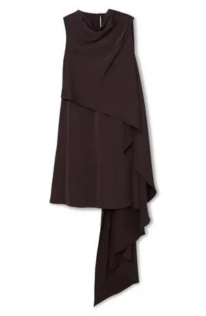 REISS Wrenley Cowl Neck Minidress
