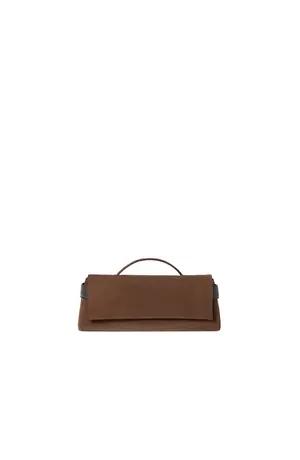 Brunello Cucinelli Suede Essence Clutch Bag