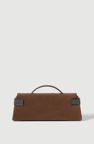 Brunello Cucinelli Suede Essence Clutch Bag