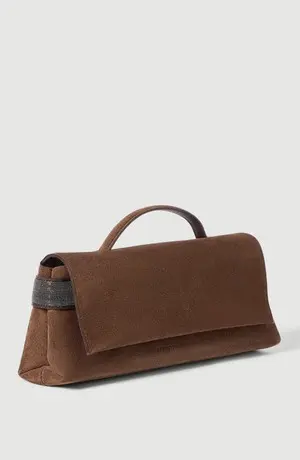 Brunello Cucinelli Suede Essence Clutch Bag