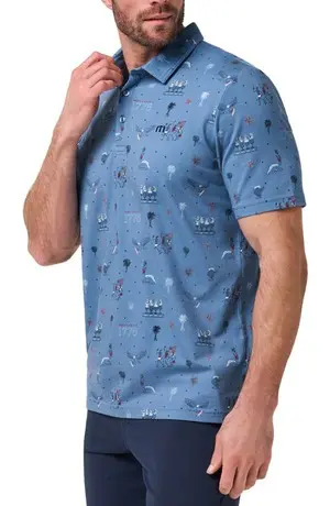 Travis Mathew Comfortknit Festival Performance Polo