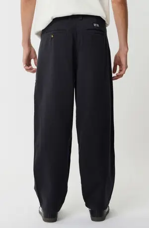 Rip Curl Disorder Twill Wide Leg Pants - Washed Black
