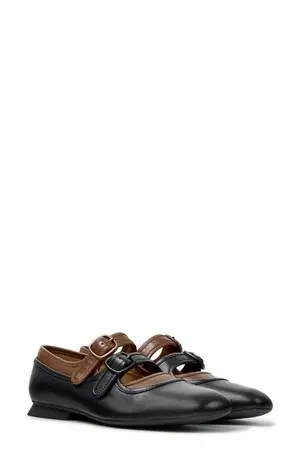 Camper Casi Myra Mary Jane Flat - Black