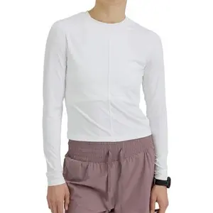 PRUZAN Super Soft Fitted Long-sleeve Top - Salt