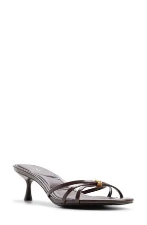 Aldo Madalyn Strappy Slide Sandal - Dark Brown