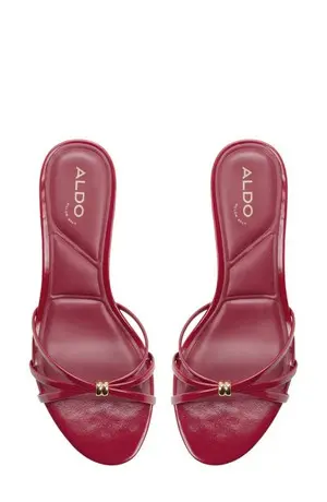 Aldo Madalyn Strappy Slide Sandal - Dark Red
