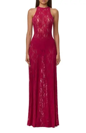 Naked Wardrobe Lace Maxi Skirt