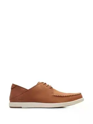 Clarks Bratton Tie Leather Shoes