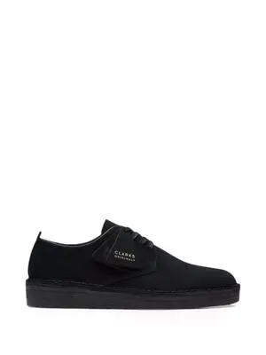 Clarks Coal London Suede Derby Shoes - Black