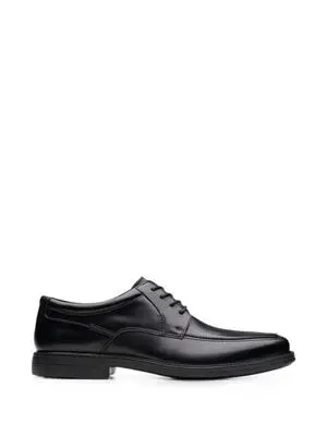 Clarks Ipswich Apron Ii Leather Derby Shoes - Black