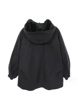 Dolce & Gabbana 2010s Hooded Coat - Black