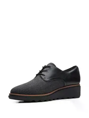 Clarks Sharon Rae Lace-up Derby Shoes - Black