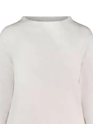 BETTY & CO Textured Boat-neck Long-sleeve Top