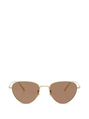 Oliver Spencer 1991c Pilot-frame Sunglasses - Gold