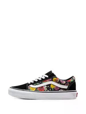 VANS Old Skool Tapered Floral-print Sneakers Black