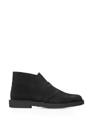 Clarks Suede Desert Boots - Black