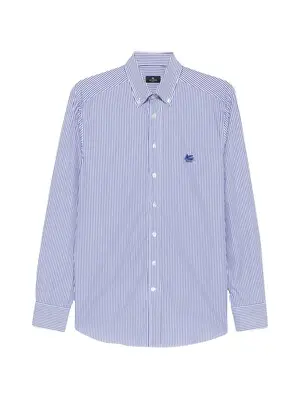 Etro Roma Logo Bd Shirt - Blue