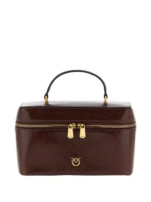 Pinko Vanity Case Classic New Shiny Bag - Brown