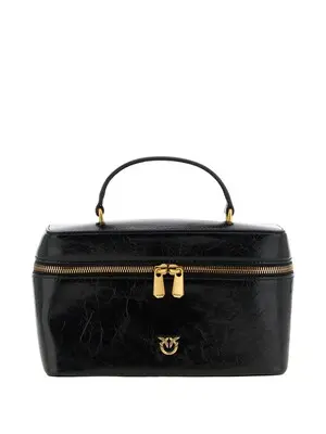 Pinko Vanity Case Classic New Shiny Bag - Black