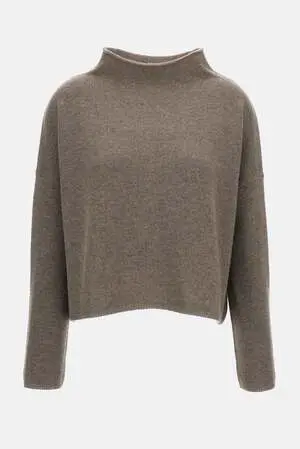 LISA YANG Sandy Heavy-knit Cashmere Mock Neck Sweater - Multicolor