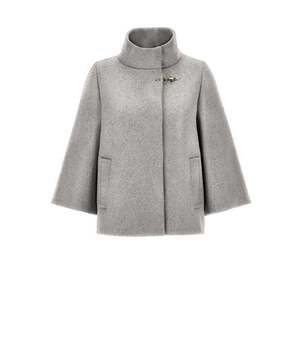 FAY Toggle Fastening Cape Coat - Multicolor