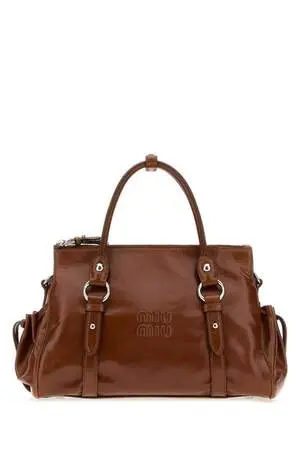 Miu Miu Miu Miu Leather Vivant Handbag Multicolor