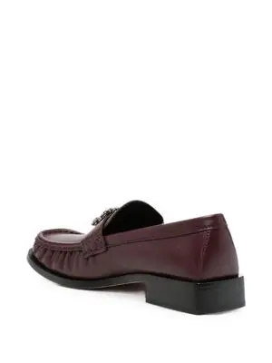 ROGER VIVIER Viv Moc Strass Leather Loafers - Multicolor