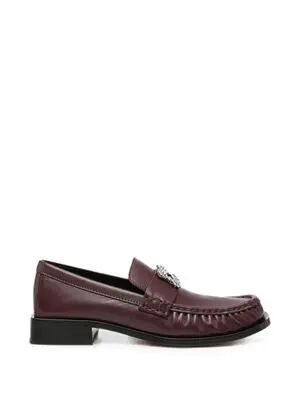 ROGER VIVIER ROGER VIVIER Viv Moc Strass Leather Loafers Multicolor