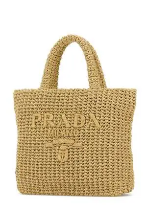 Prada Raffia Shopping Bag