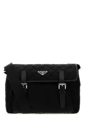 Prada Fabric Crossbody Bag - Black