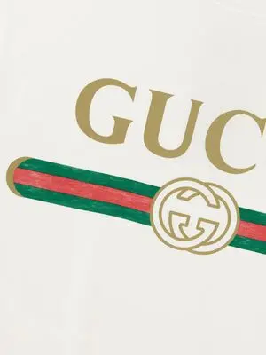 Gucci Logo Print Cotton T-shirt - Multicolor
