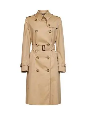Burberry Heritage Kensington Long Trench Coat - Multicolor