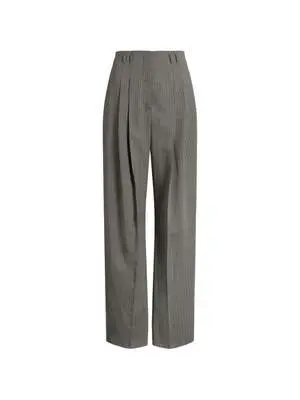 Alberta Ferretti Wool Blend Tailoring Trousers - Multicolor