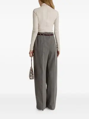 Alberta Ferretti Wool Blend Tailoring Trousers