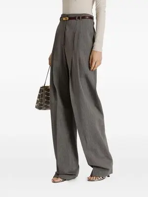 Alberta Ferretti Wool Blend Tailoring Trousers